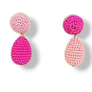 Stella & Dot | Jewelry | Stella Dot Marie Hand Beaded Pink Double Drop ...